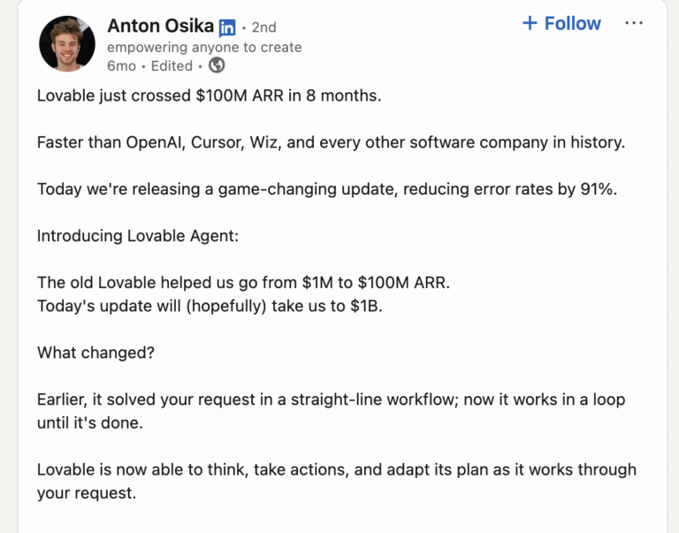 Lovable Revenue: $200M ARR in 12 Months (Vibe Coding)